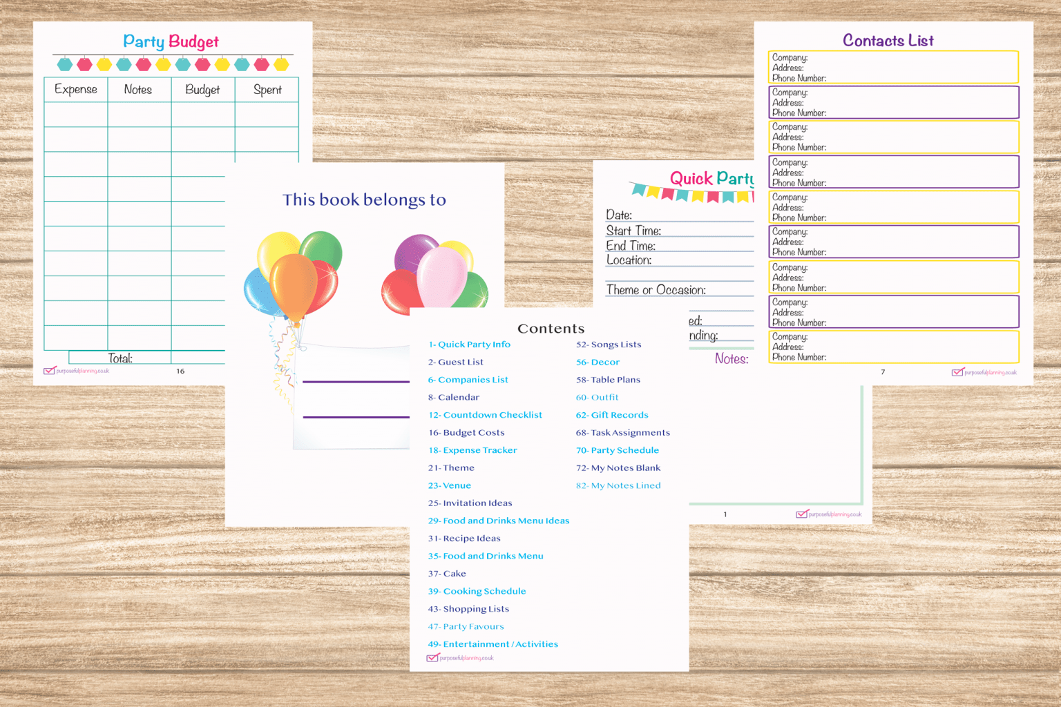 Ultimate Party Planner Notebook