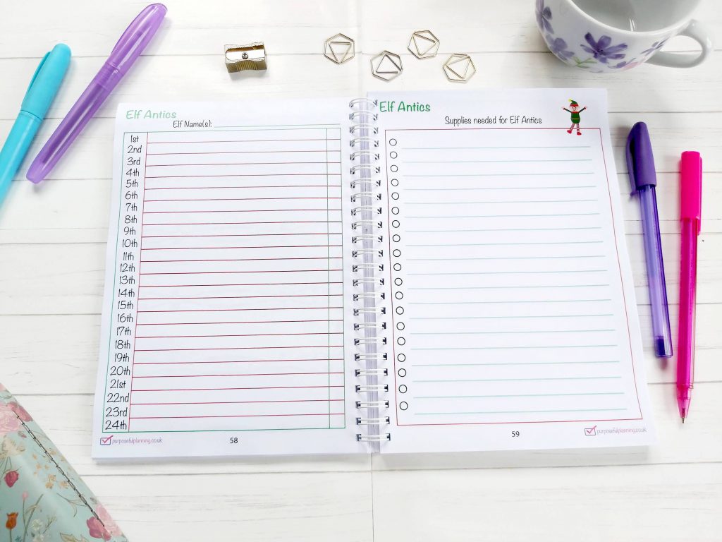 Christmas Planner Organiser Notebook