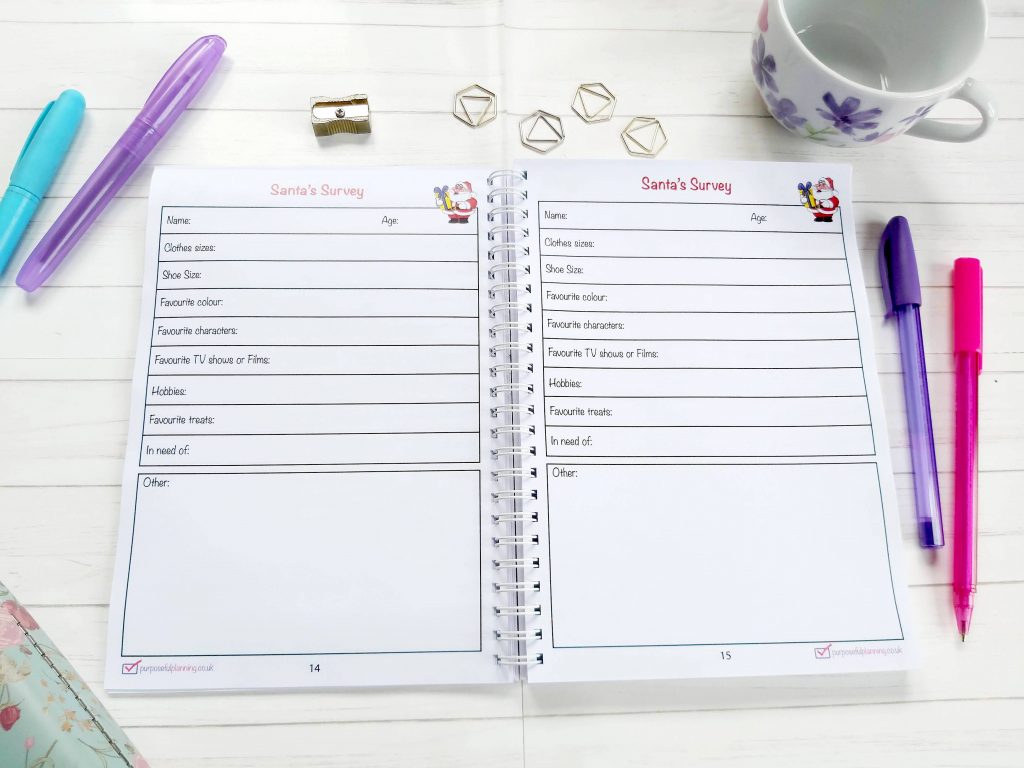 Christmas Planner Organiser Notebook