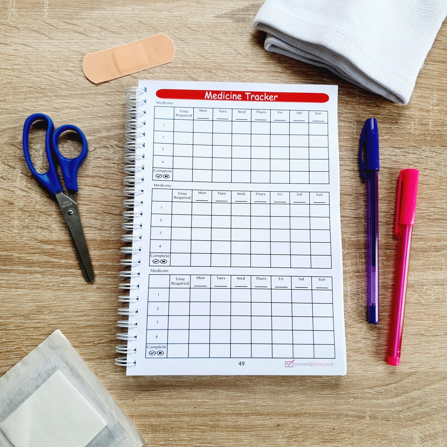 Personal Family Health Medical Diary Planner