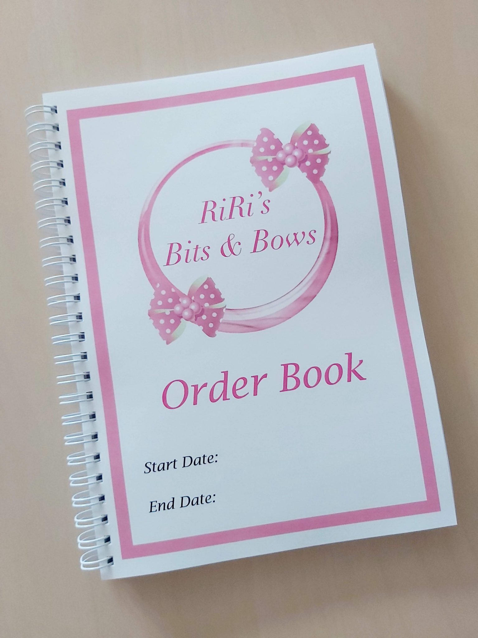 Business Custom Order Book