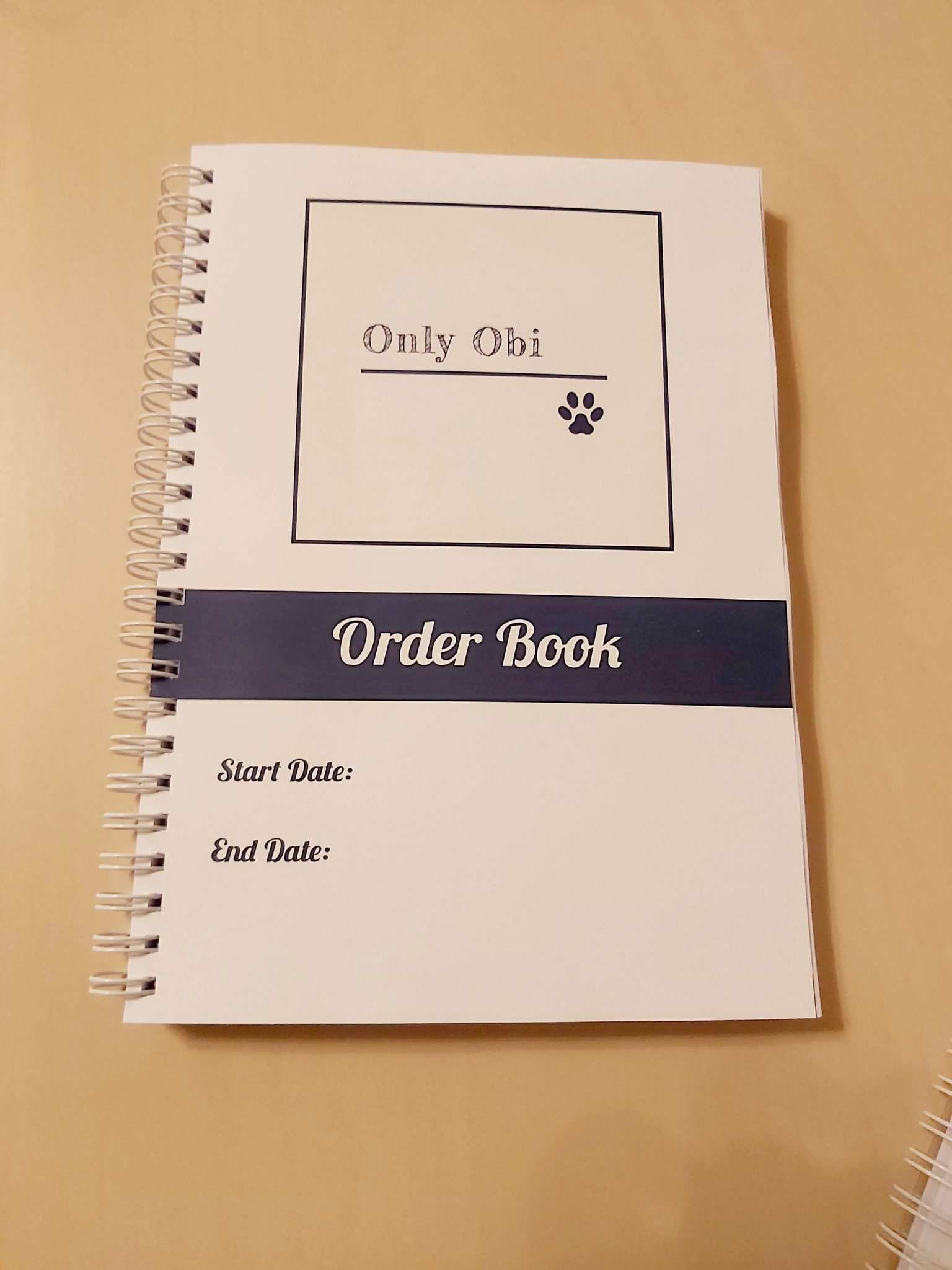 Business Custom Order Book