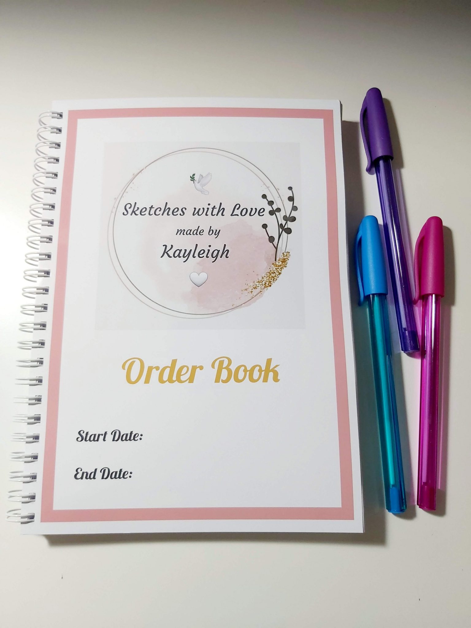 Business Custom Order Book
