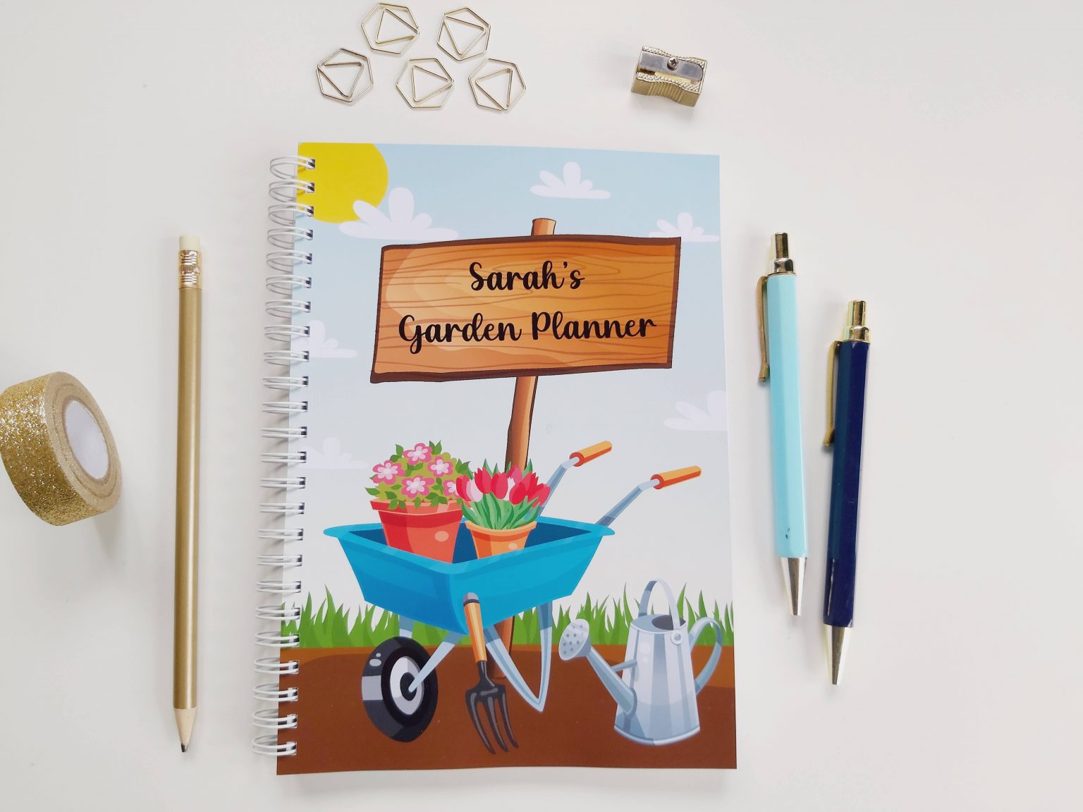 Personalised Garden Planner Notebook