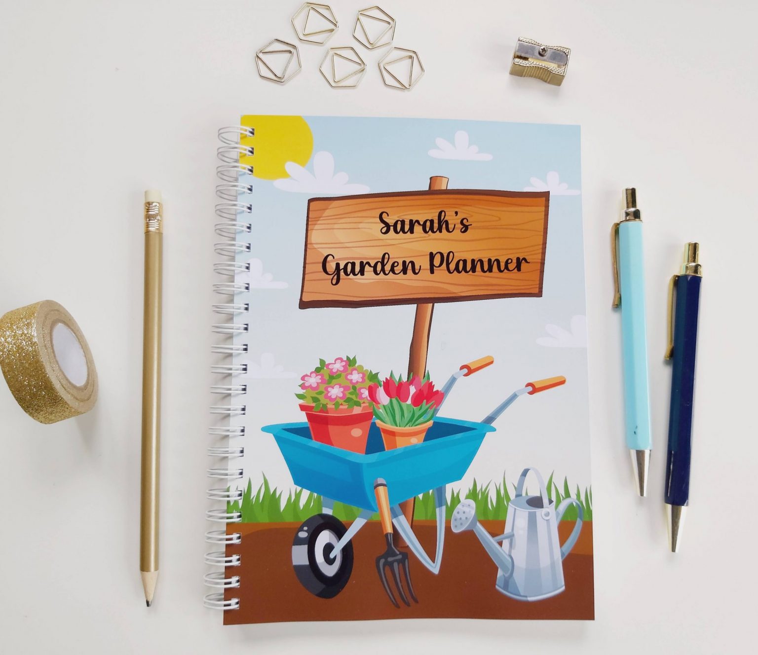 Personalised Garden Planner Notebook