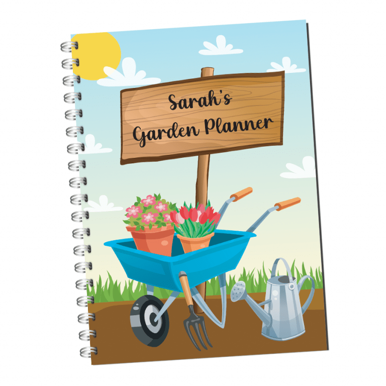Personalised Garden Planner Notebook