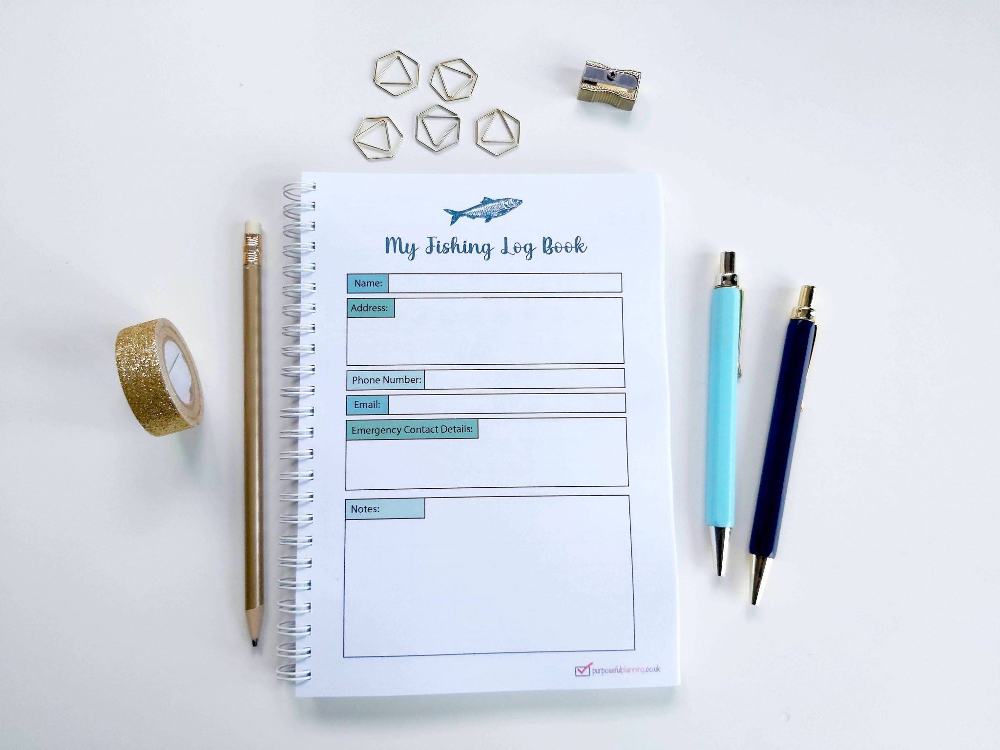 Personalised Fishing Log Book