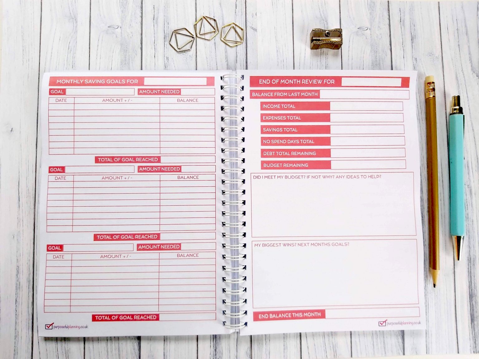 Budget Planner Notebook
