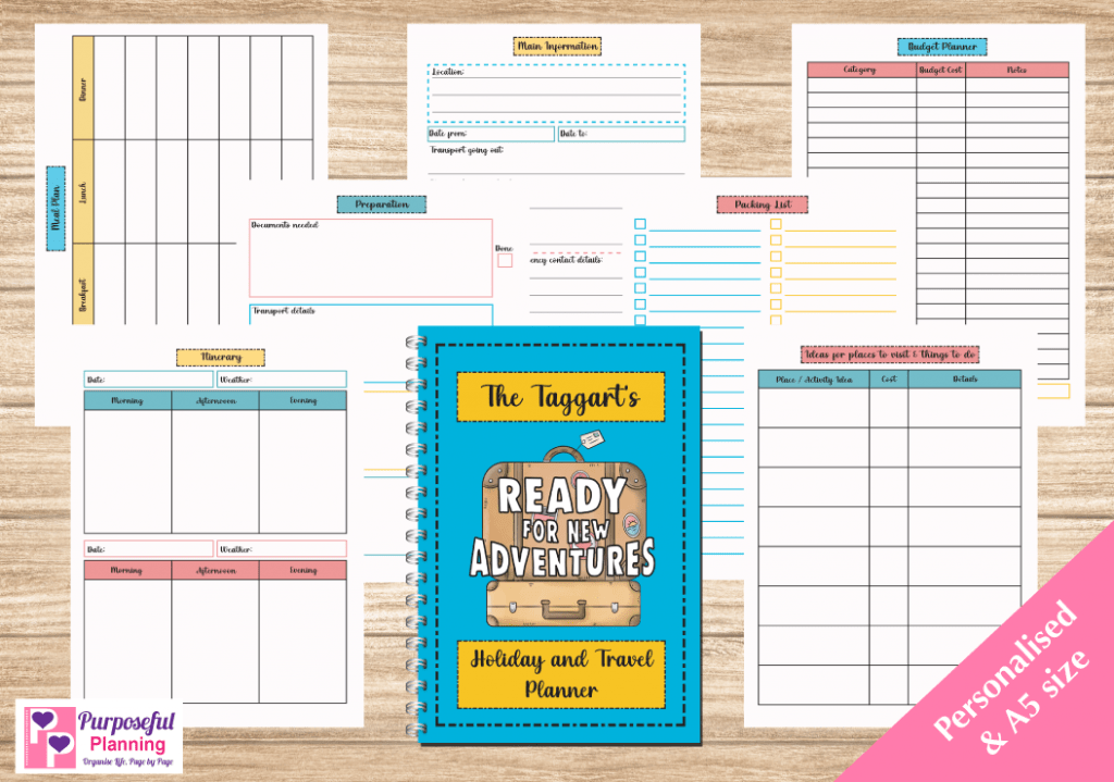 Holiday and Travel Planner Notebook