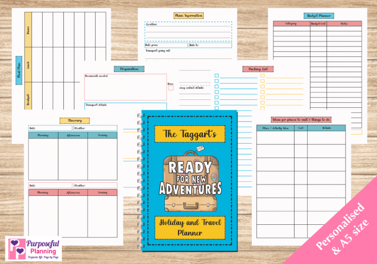 Holiday and Travel Planner Notebook