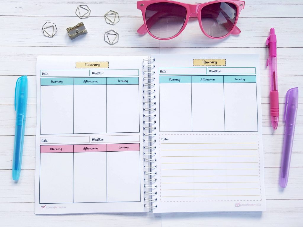 Holiday and Travel Planner Notebook